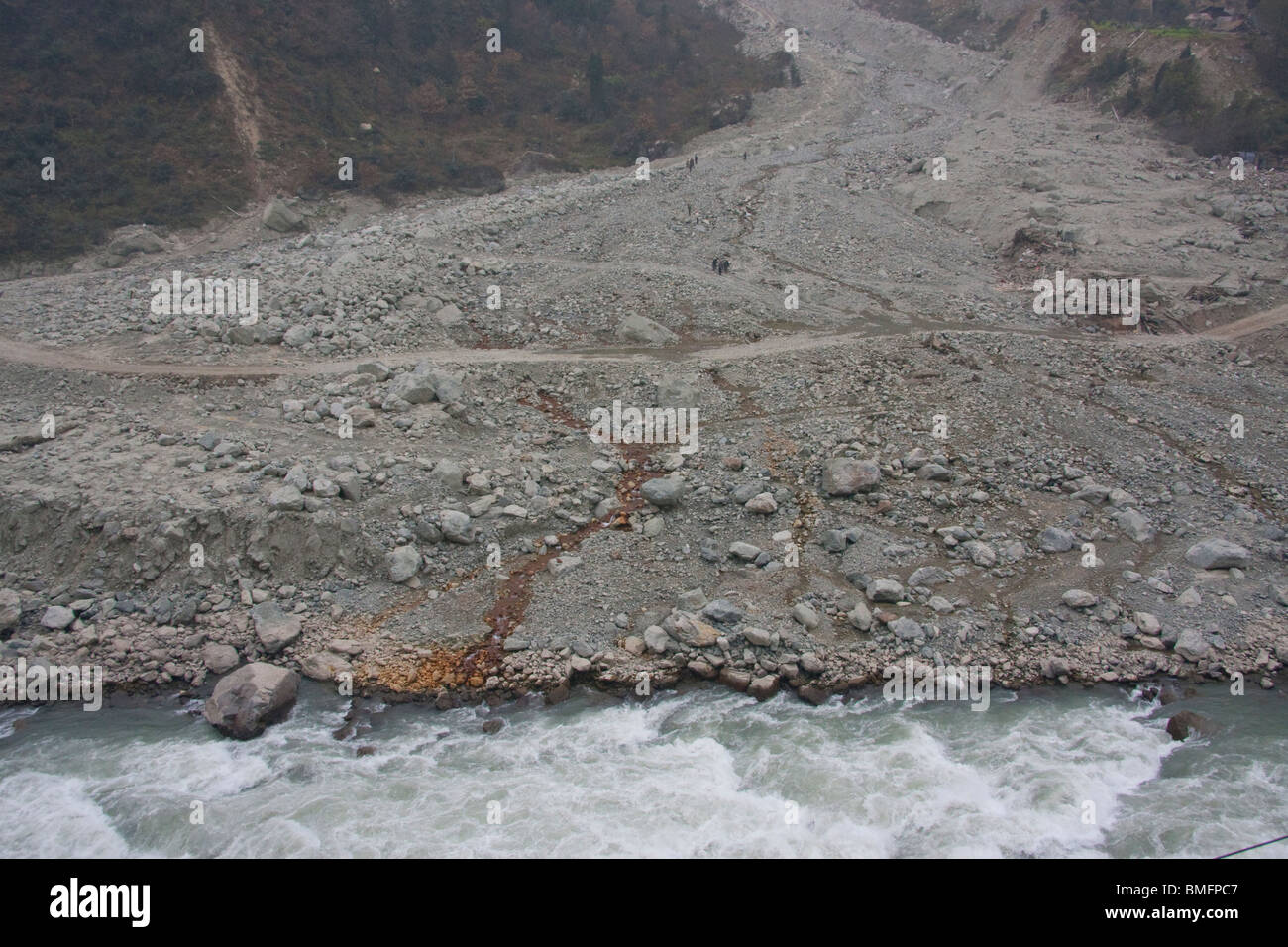 Ruins of 2008 Sichuan Earthquake, Yingxiu, Wenchuan, Sichuan Province ...