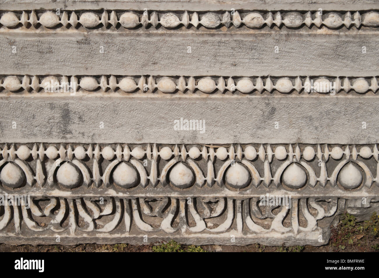 Three types of frieze decoration including egg-and-dart variations and ...