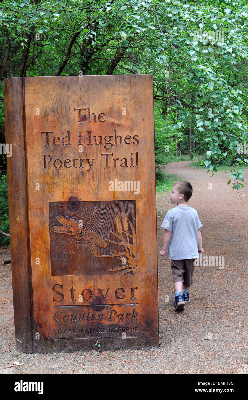 Ted Hughes Poetry Trail at Stover Country Park, Newton Abbot, South ...