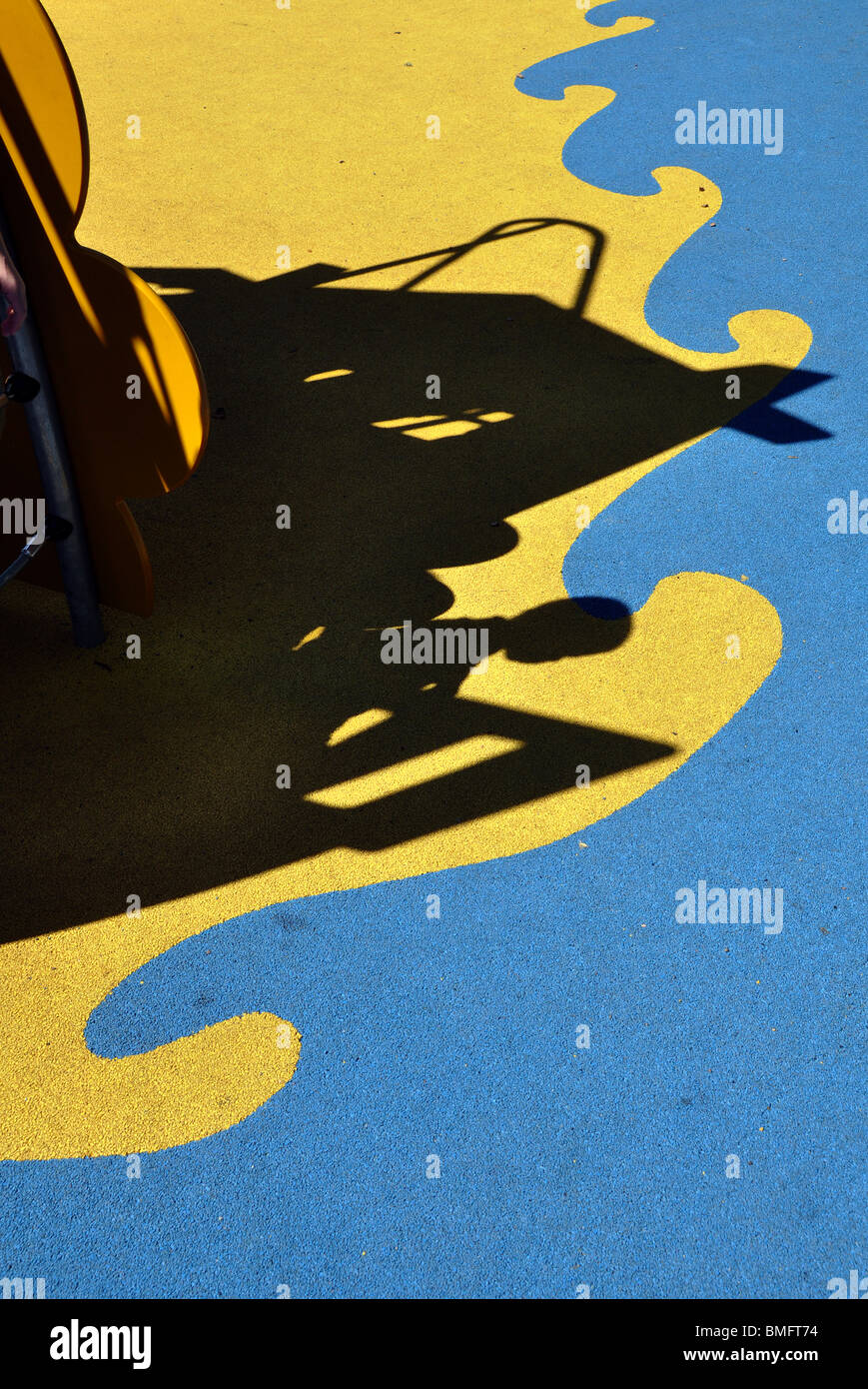 Shadow of play equipment,children, colorful, equipment, jungle gym ...