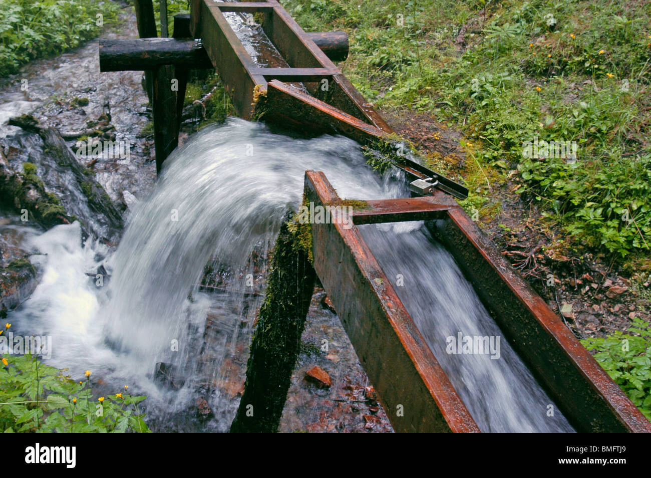 Water supply for old mill Stock Photo - Alamy