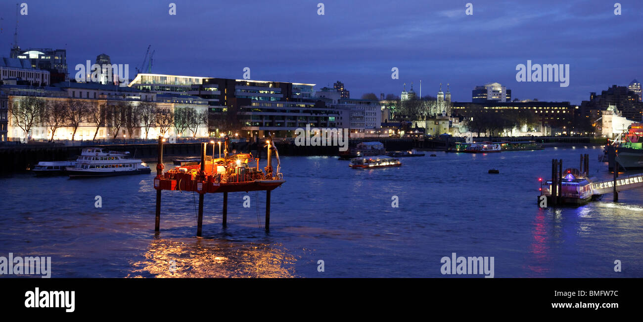 London view from London Bridge Stock Photo - Alamy