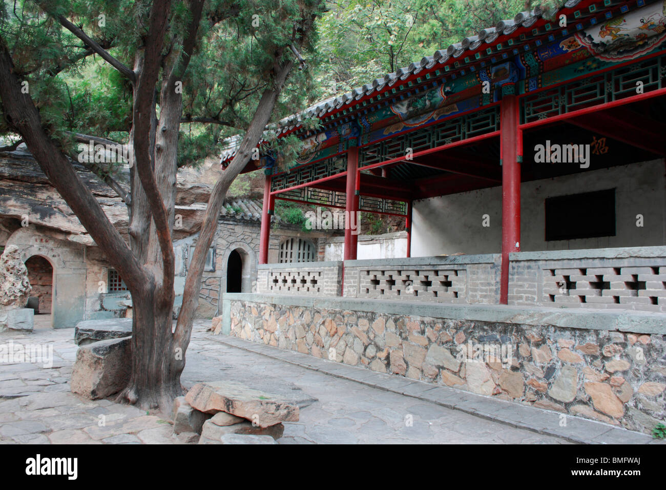 Zhaozhi Pavilion in Zhengguo Temple, Badachu Park, Beijing, China Stock ...