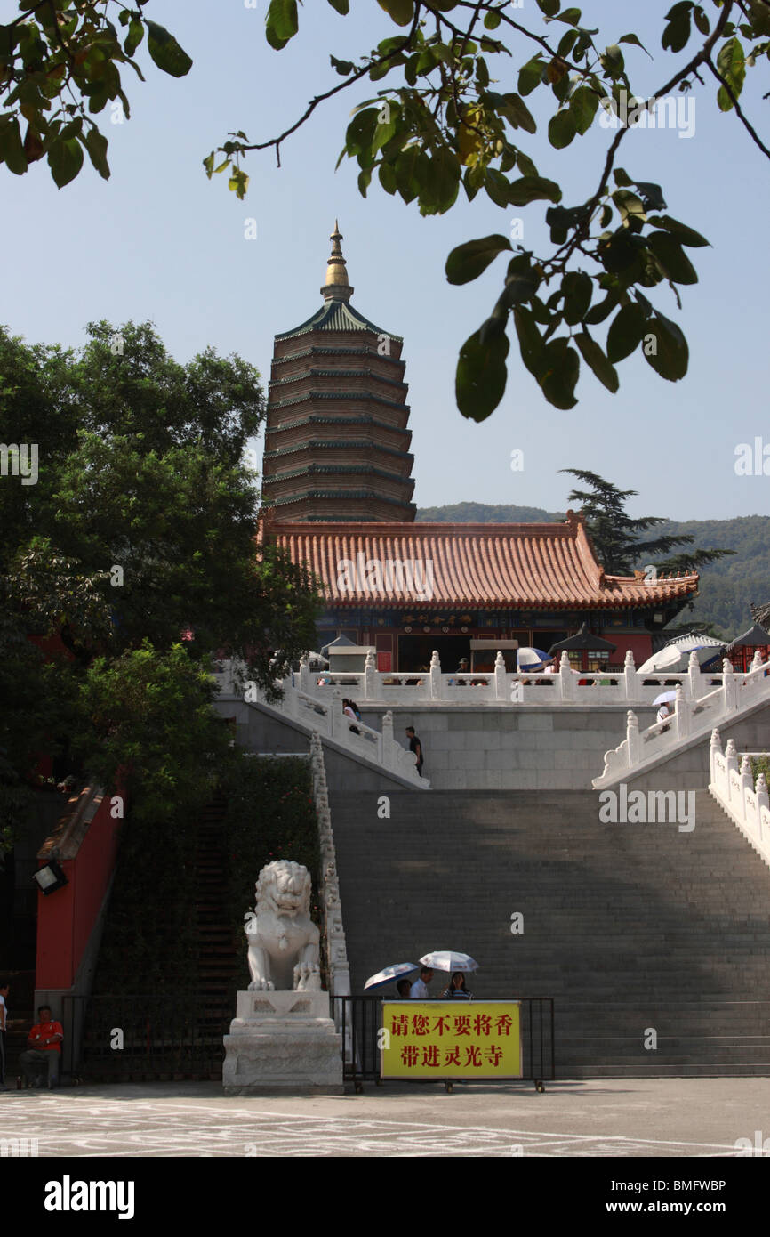 Temple Of Divine Light, Badachu Park, Beijing, China Stock Photo - Alamy