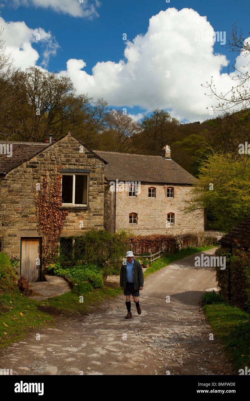Padley Mill at Grindleford in Derbyshire Peak District England United ...