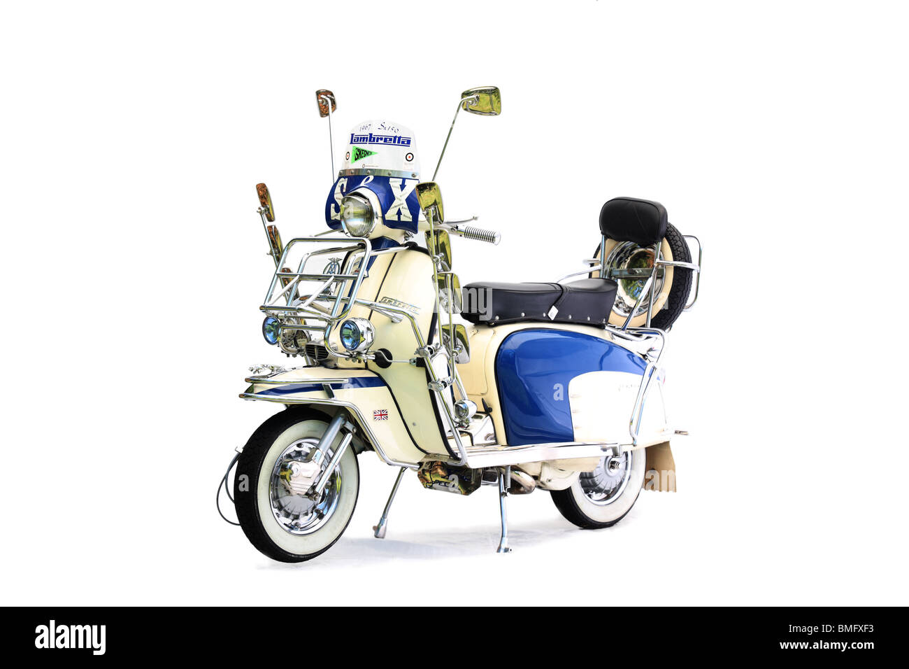Mods lambretta scooter Cut Out Stock Images & Pictures - Alamy