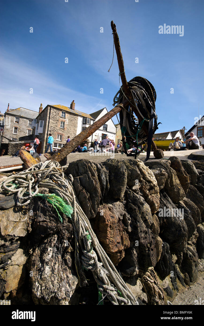 Port Issac Cornwall UK Harbor Harbour Stock Photo - Alamy
