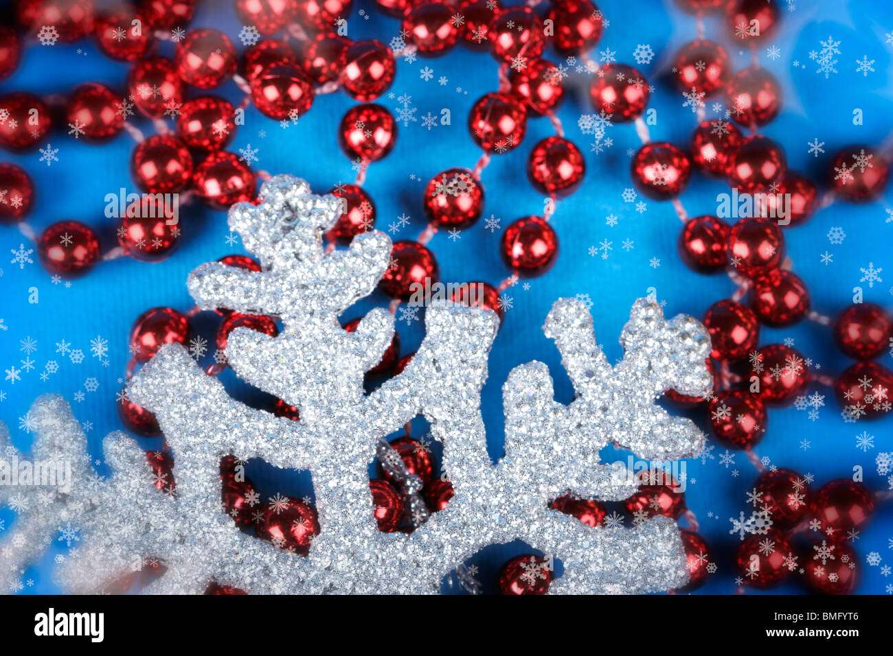 Close-up picture of christmas decorations Stock Photo - Alamy