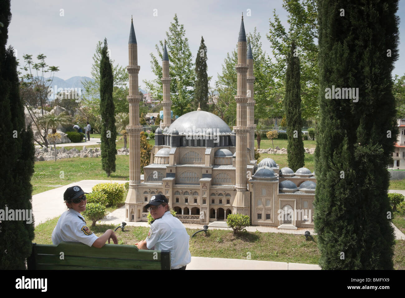 Turkey Antalya - scale model architecture at Minicity. Selimiye Mosque ...