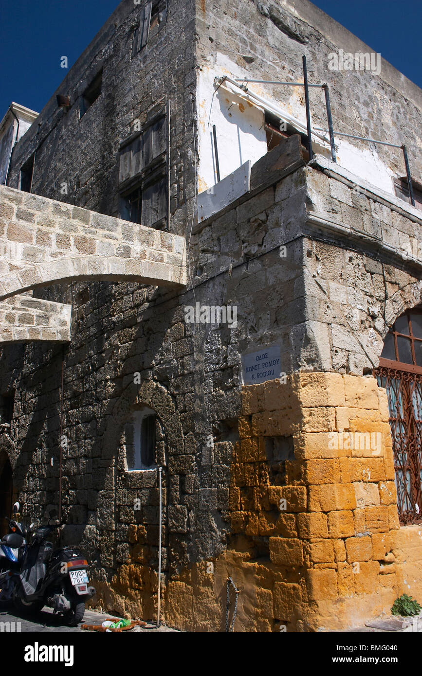 Rhodes Old Town Stock Photo - Alamy