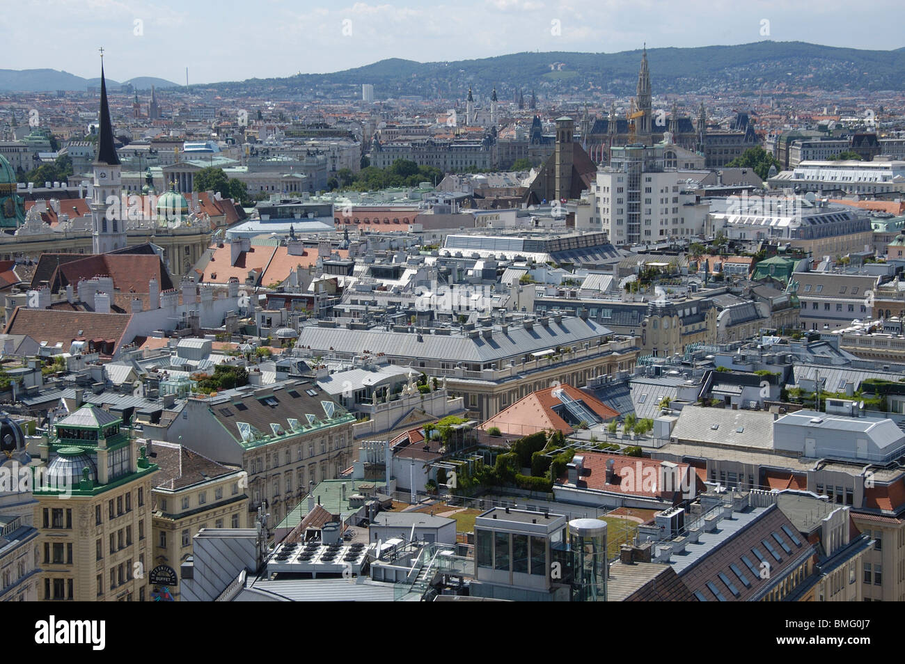 Vienna roof landscape Stock Photo - Alamy