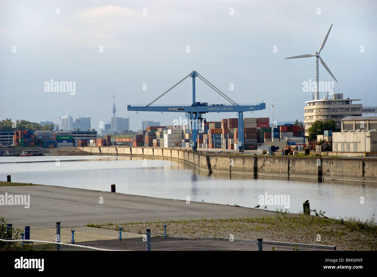Port of Vienna Stock Photo - Alamy