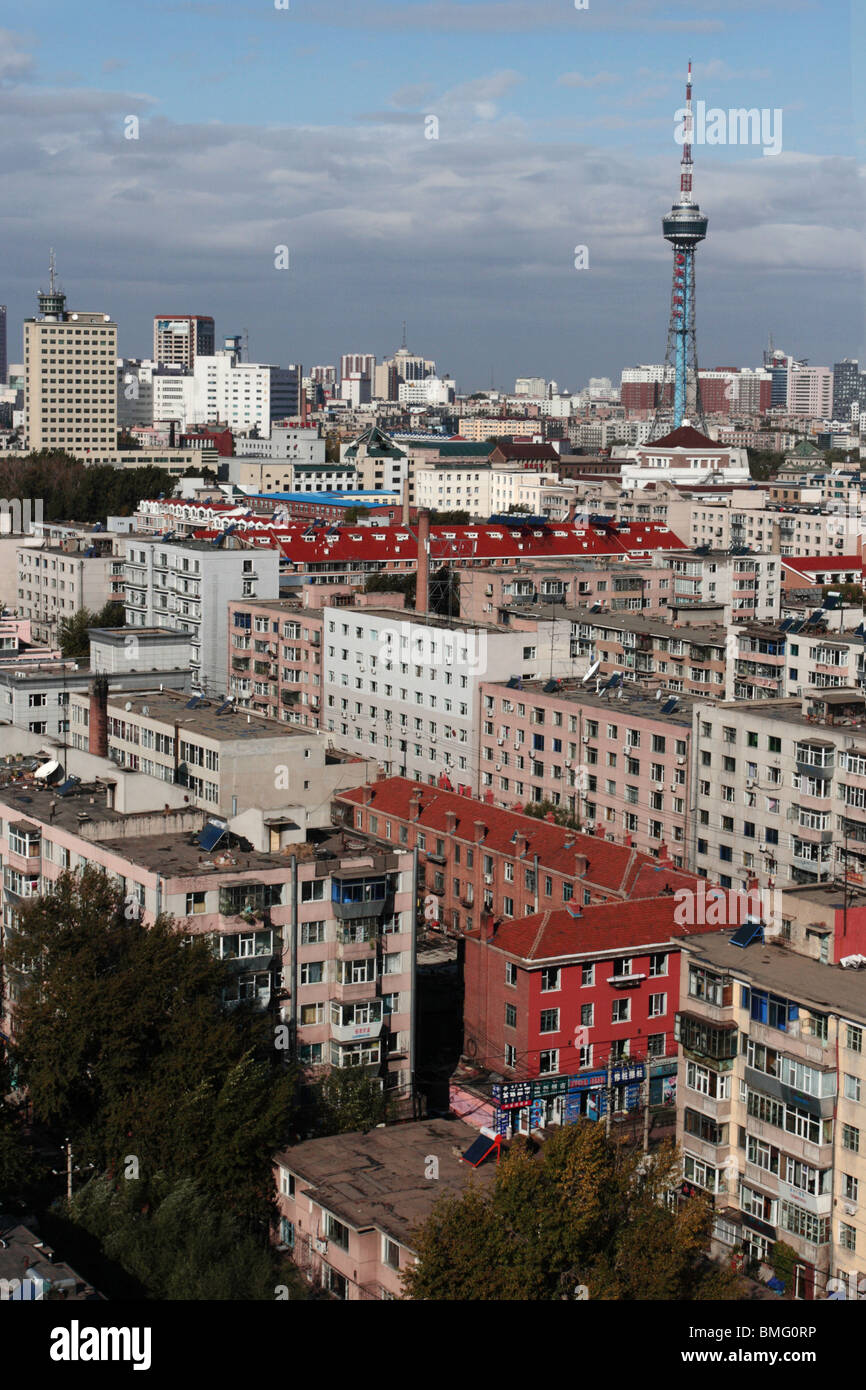 Jilin TV & Radio Tower in Changchun, Jilin Province, China Stock Photo ...