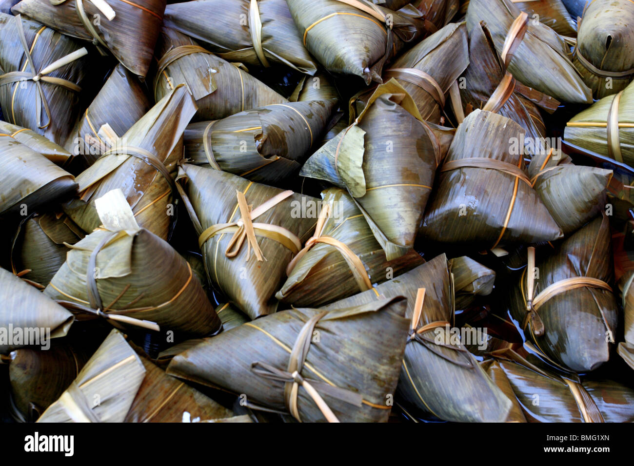 Chinese traditioal snack Zongzi during Dragon Boat Festival, Mopan ...