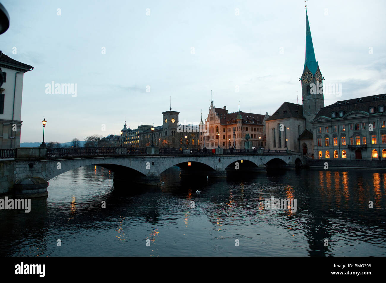 Münster bridge in Zurich Stock Photo - Alamy