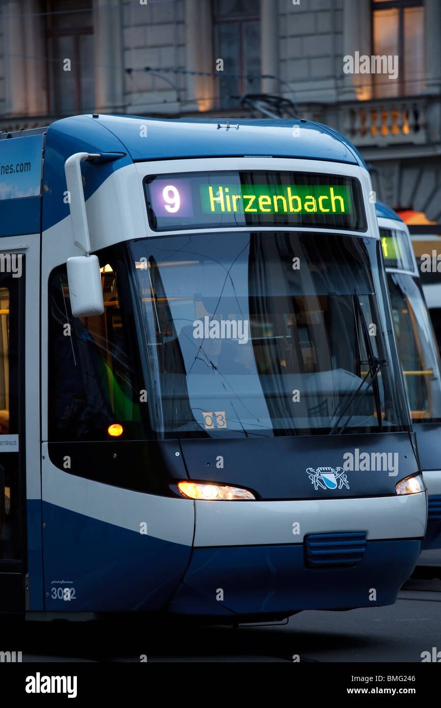 tram way Zurich Stock Photo - Alamy