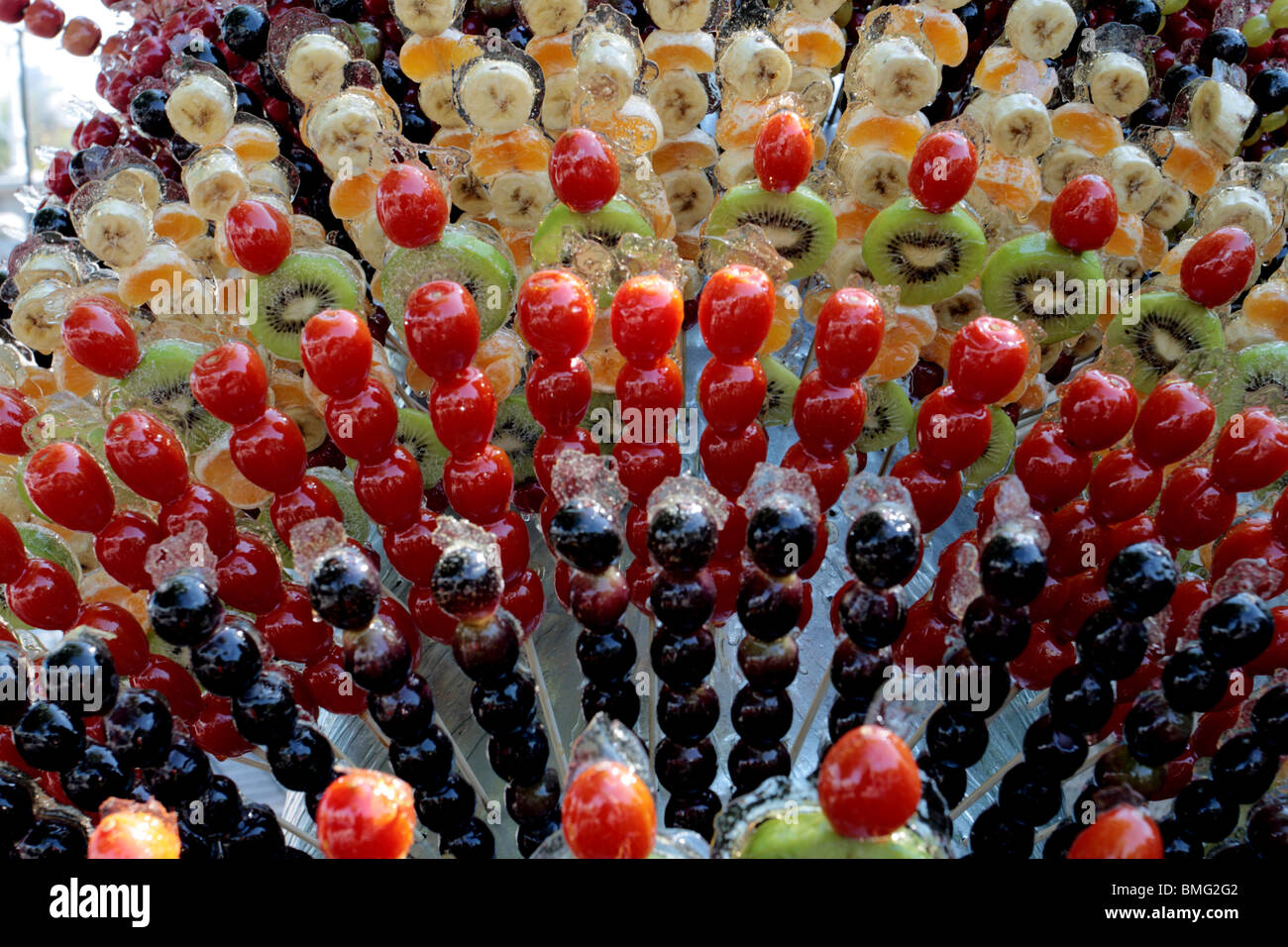 Traditional snack Tanghulu, Jilin, Jilin Province, China Stock Photo ...