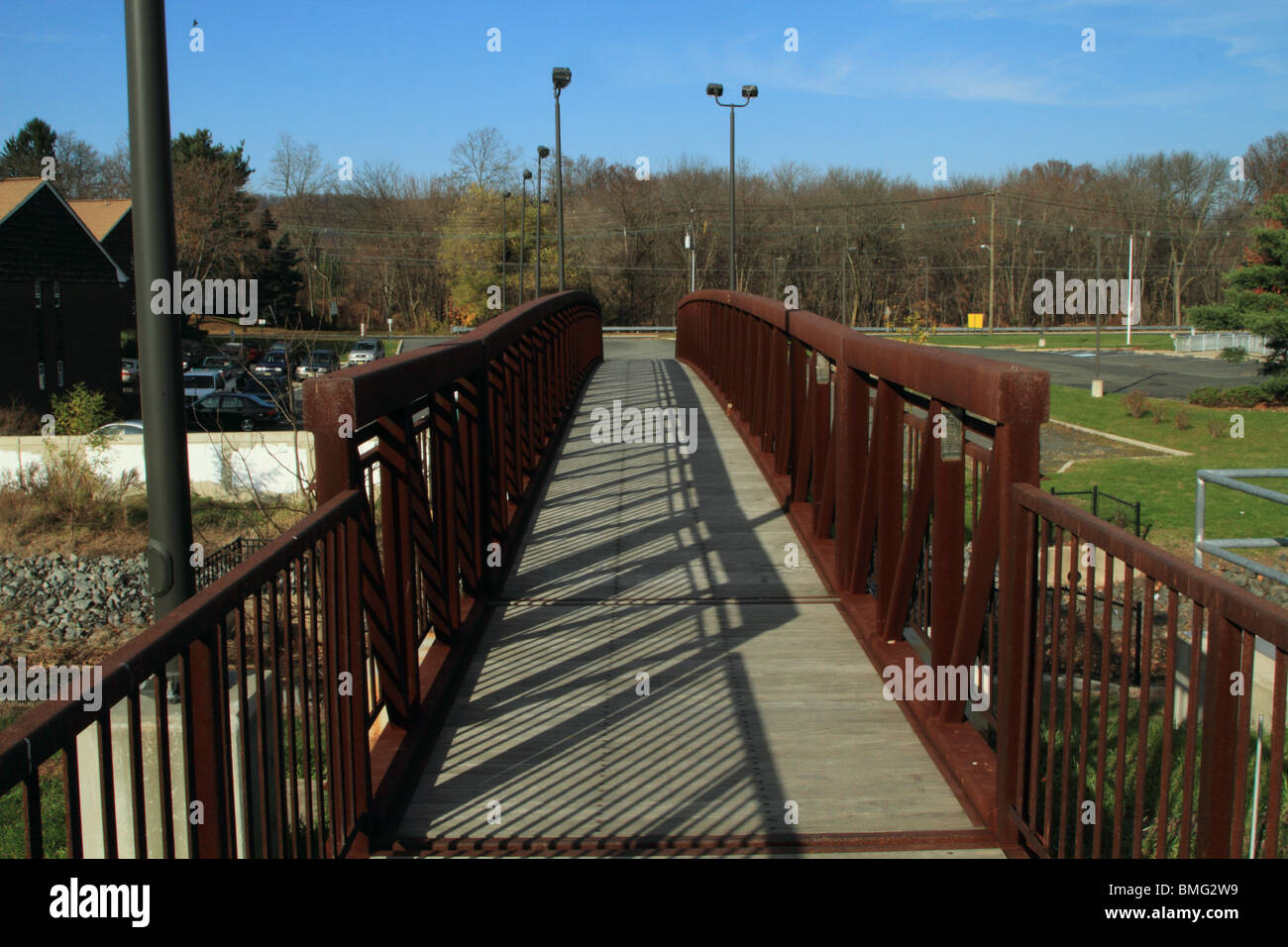 A pedestrian bridge Stock Photo - Alamy