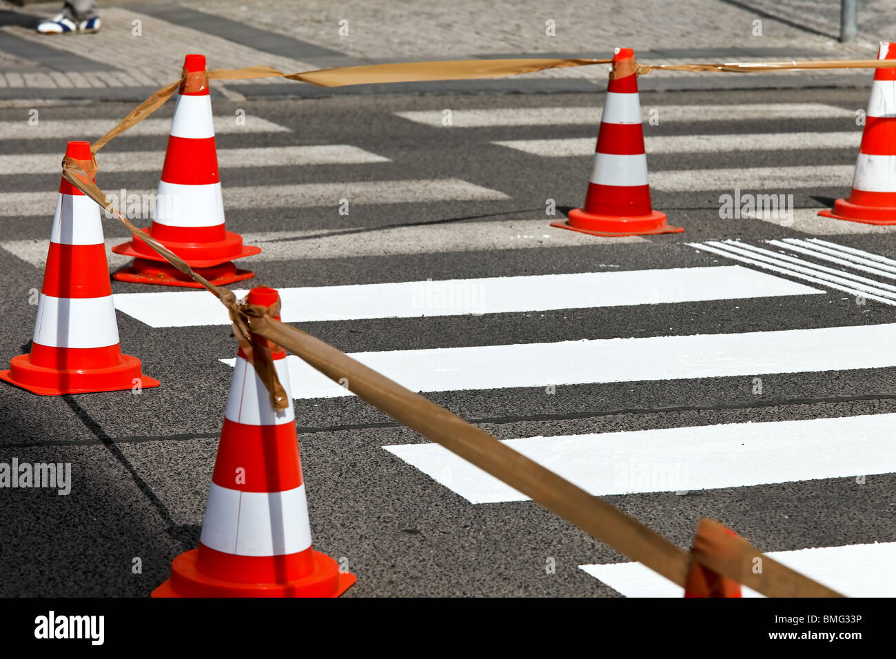 Pedestrian road crossing marked hi-res stock photography and images - Alamy