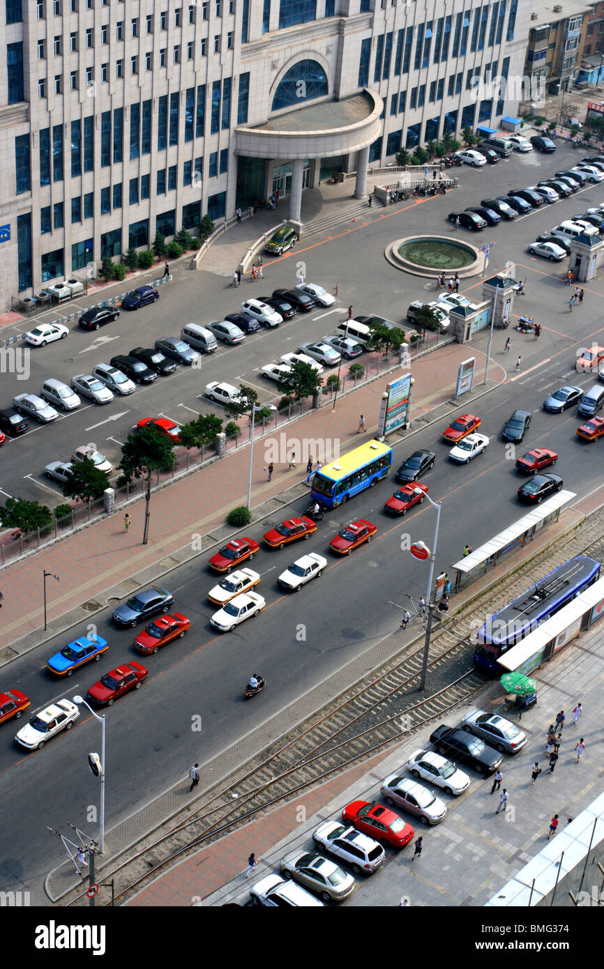Hongqi Street Commercial Zone, Changchun, Jilin Province, China Stock ...