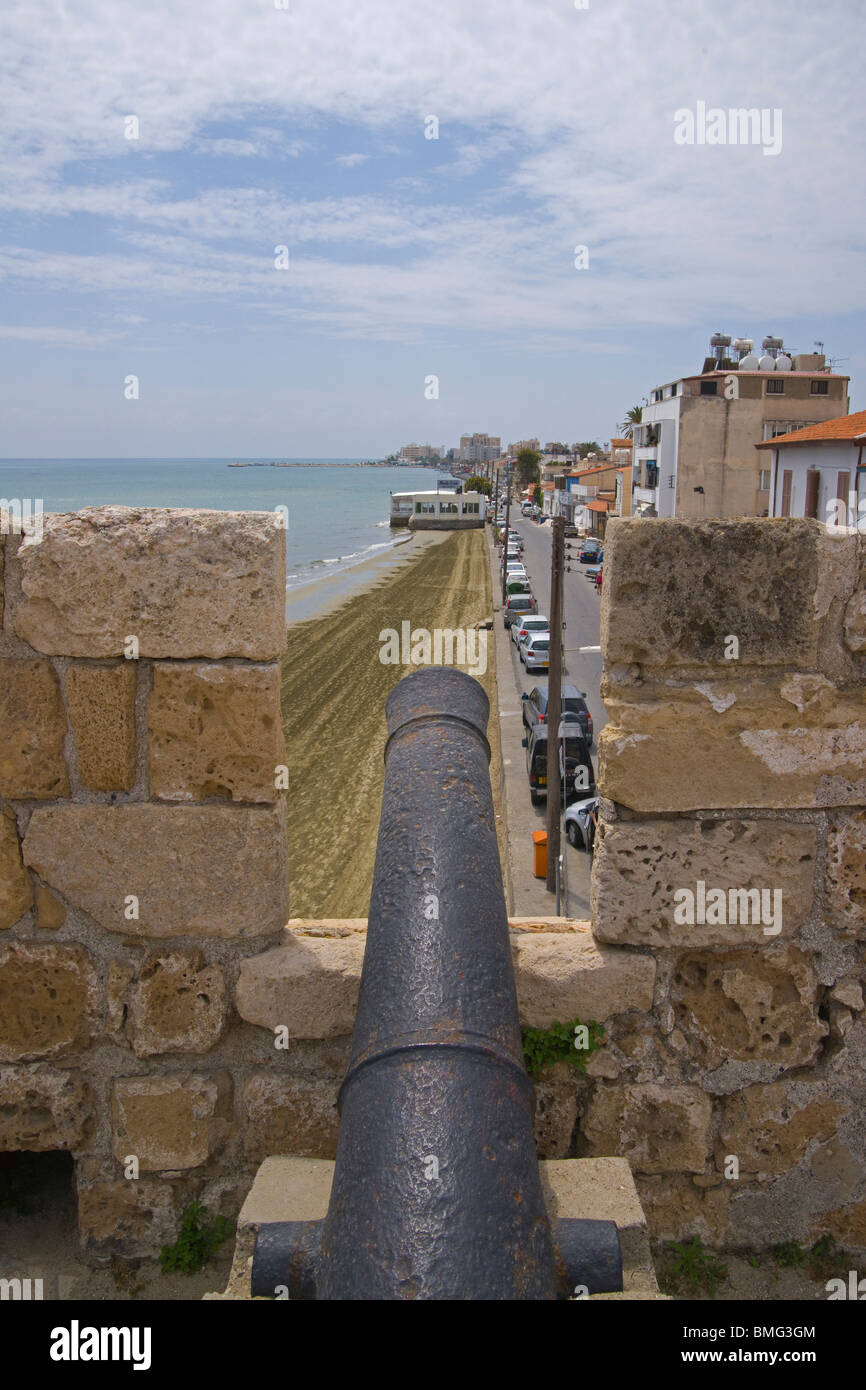 Larnaka beach turkish fort hi-res stock photography and images - Alamy