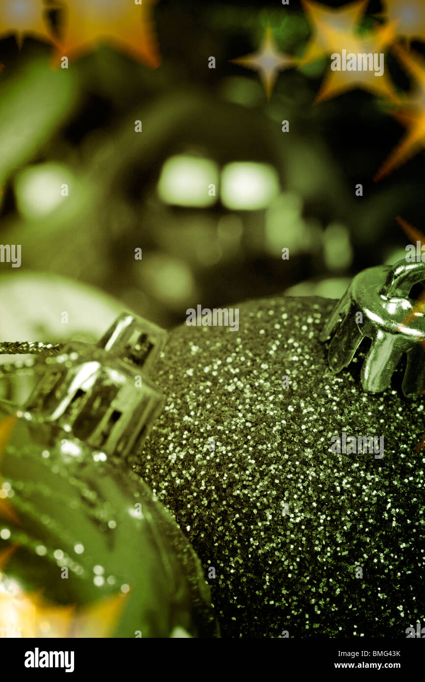 Close-up picture of christmas decorations Stock Photo - Alamy
