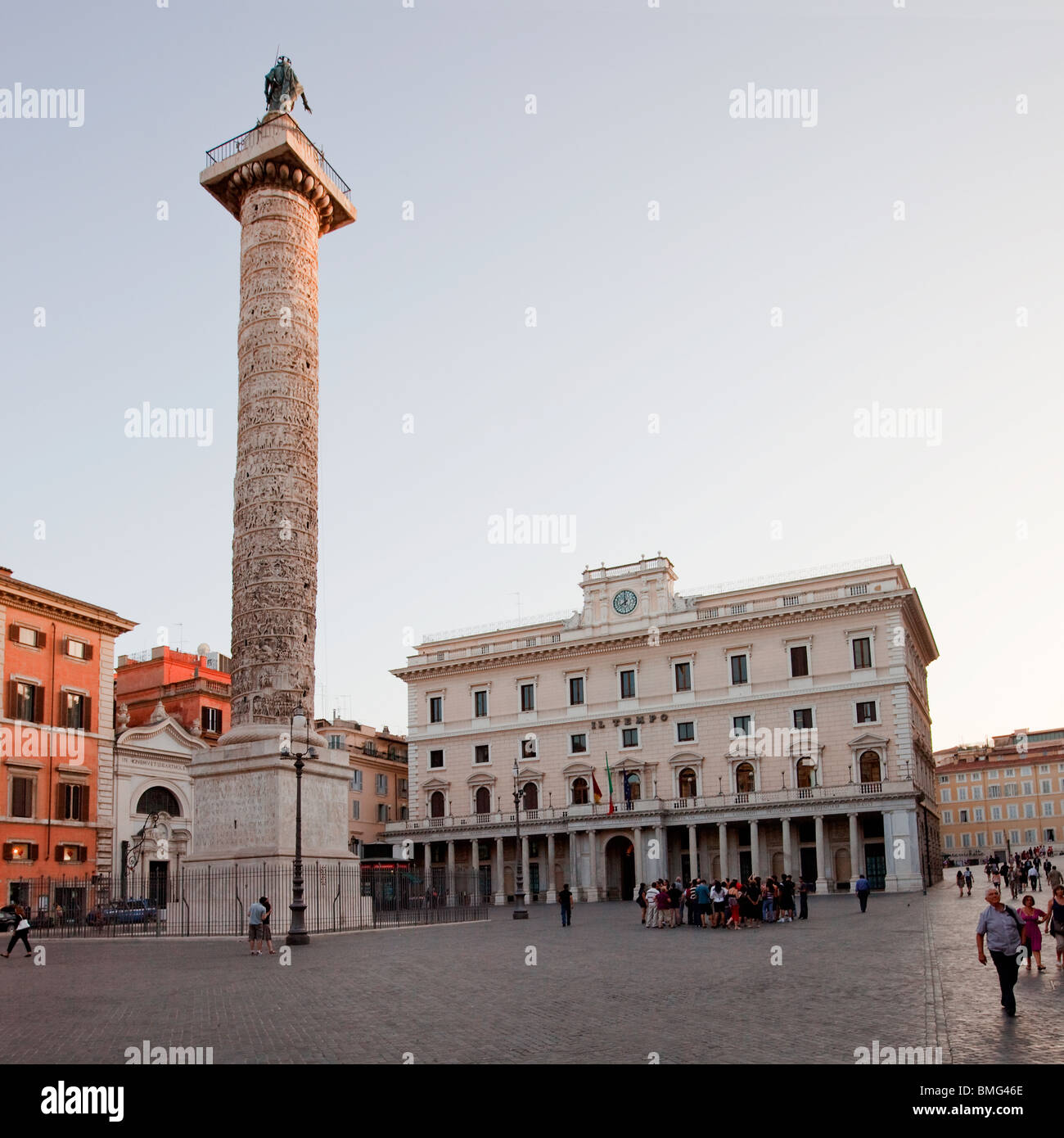 Column of Marcus Aurelius Stock Photo - Alamy
