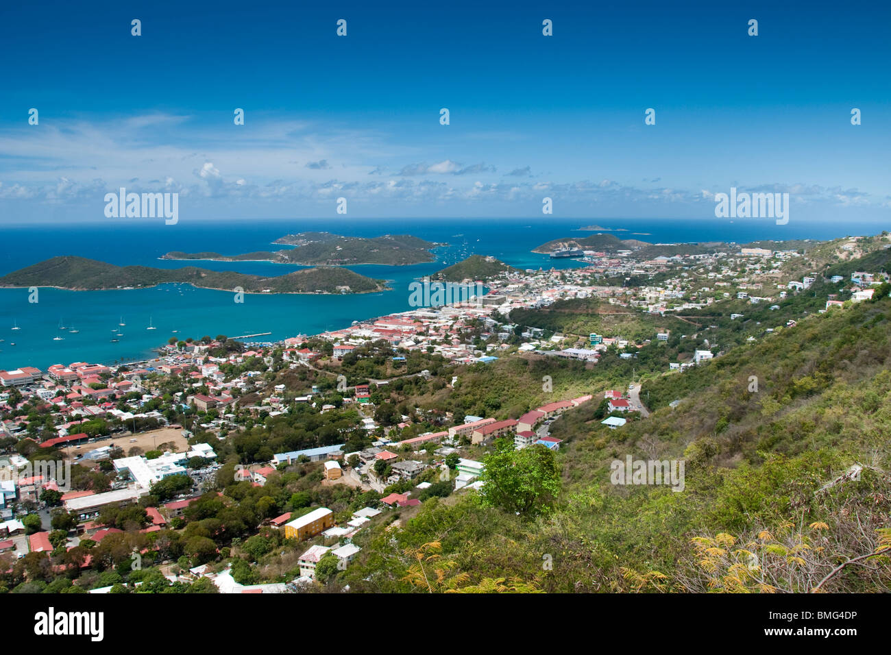 Saint Thomas Landscape and Colors, Caribbean Stock Photo - Alamy