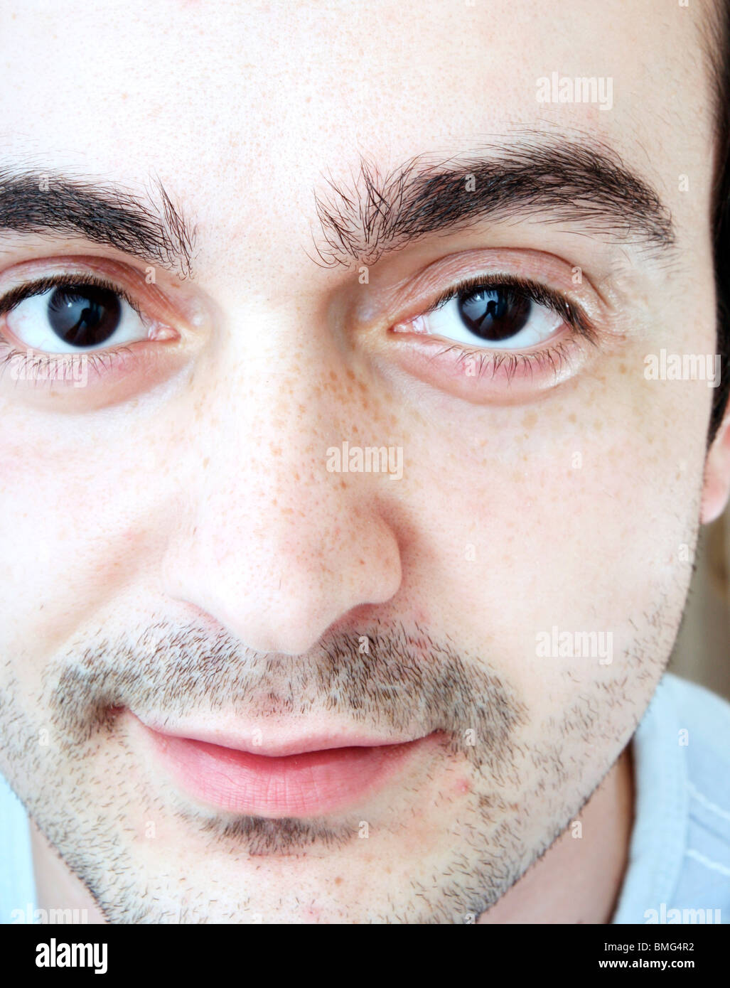 Young man face - close-up Stock Photo - Alamy Young man face - close-up Stock Photo - Alamy