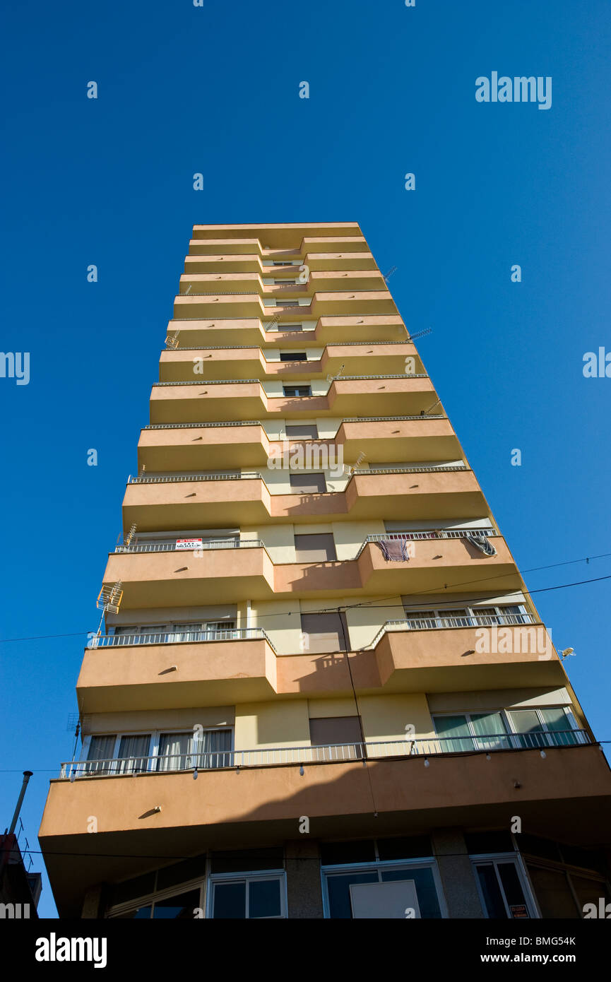 High-rise building in Manacor on Majorca in Spain Stock Photo - Alamy