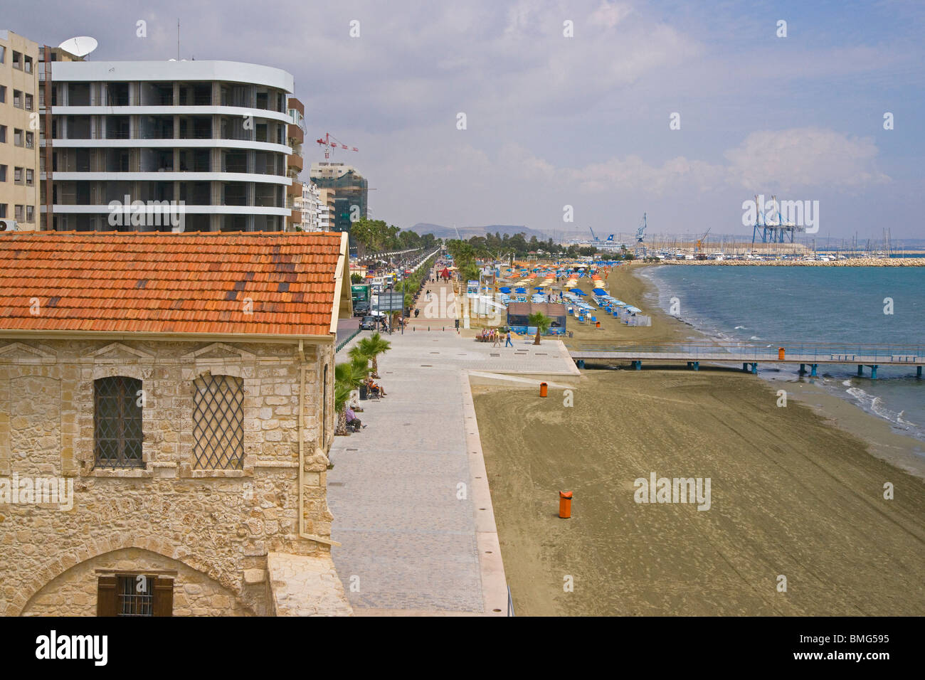 Larnaka beach turkish fort hi-res stock photography and images - Alamy