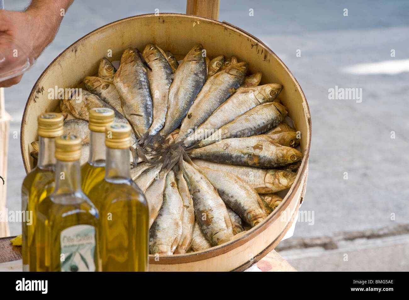 Fish at the market in Pollenca on Majorca in Spain Stock Photo - Alamy