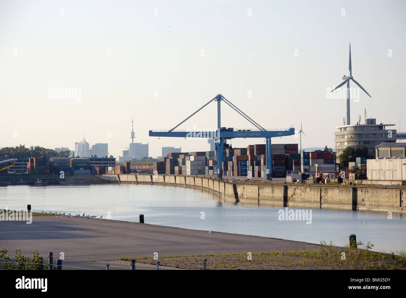 Port of Vienna Stock Photo - Alamy