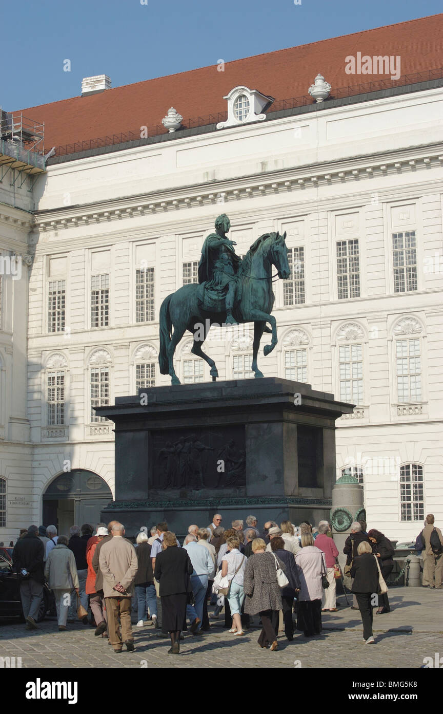 Equestrian statue of Emperor Franz Joseph II Stock Photo - Alamy