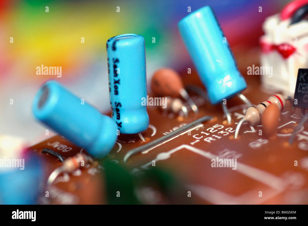 Detailed electronic resistors Stock Photo - Alamy