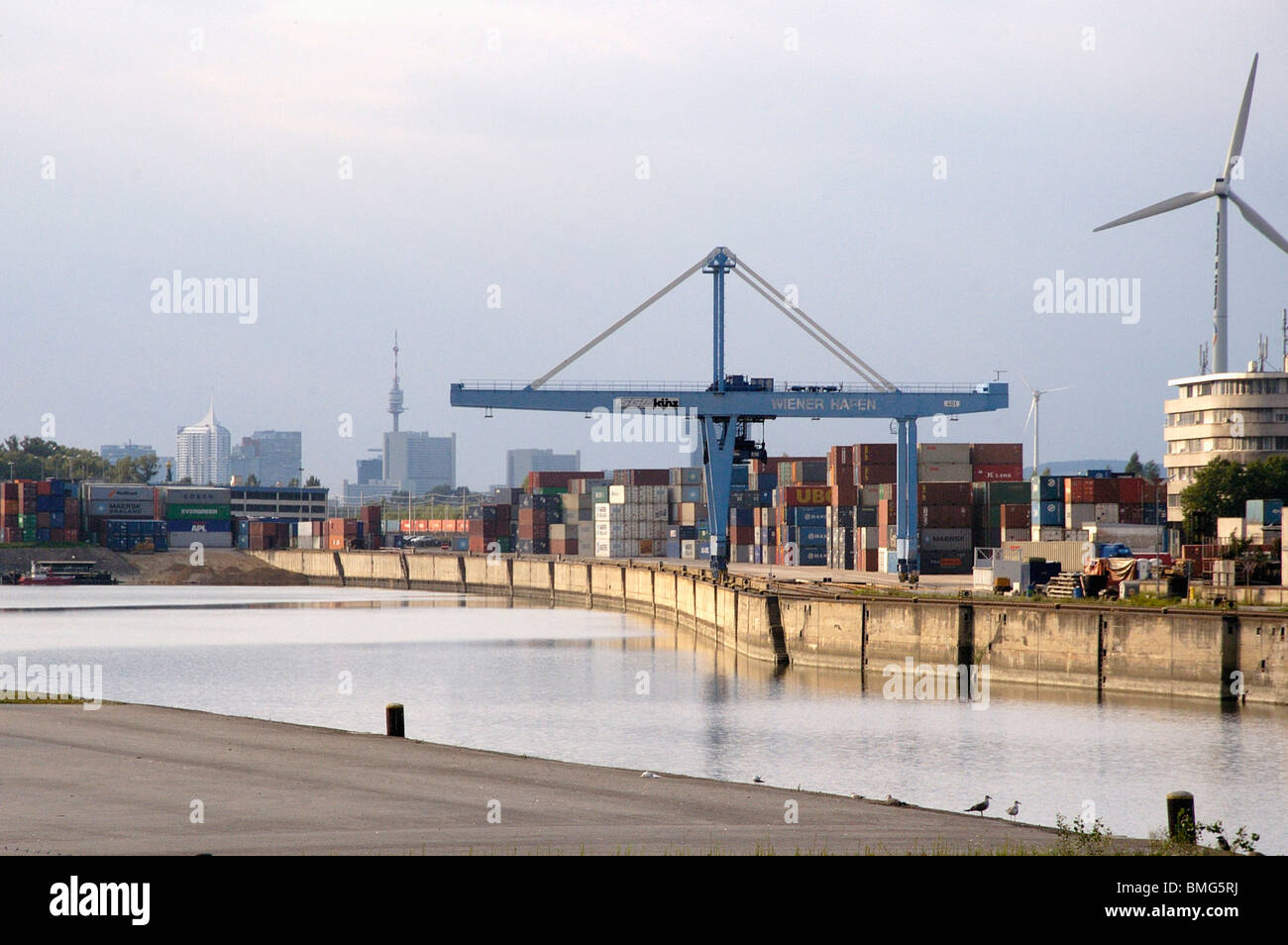 Port of Vienna Stock Photo - Alamy
