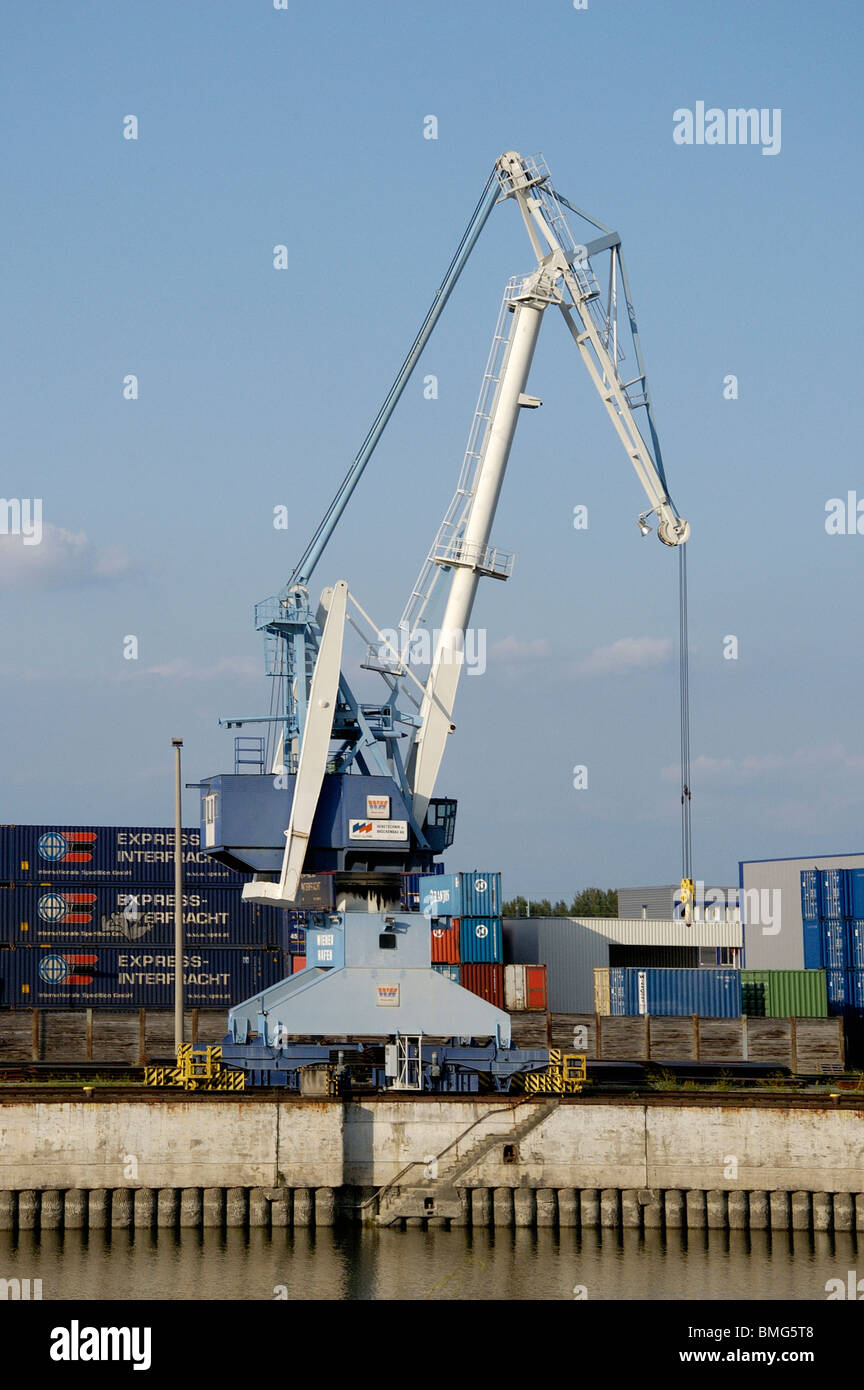 Port of Vienna Stock Photo - Alamy