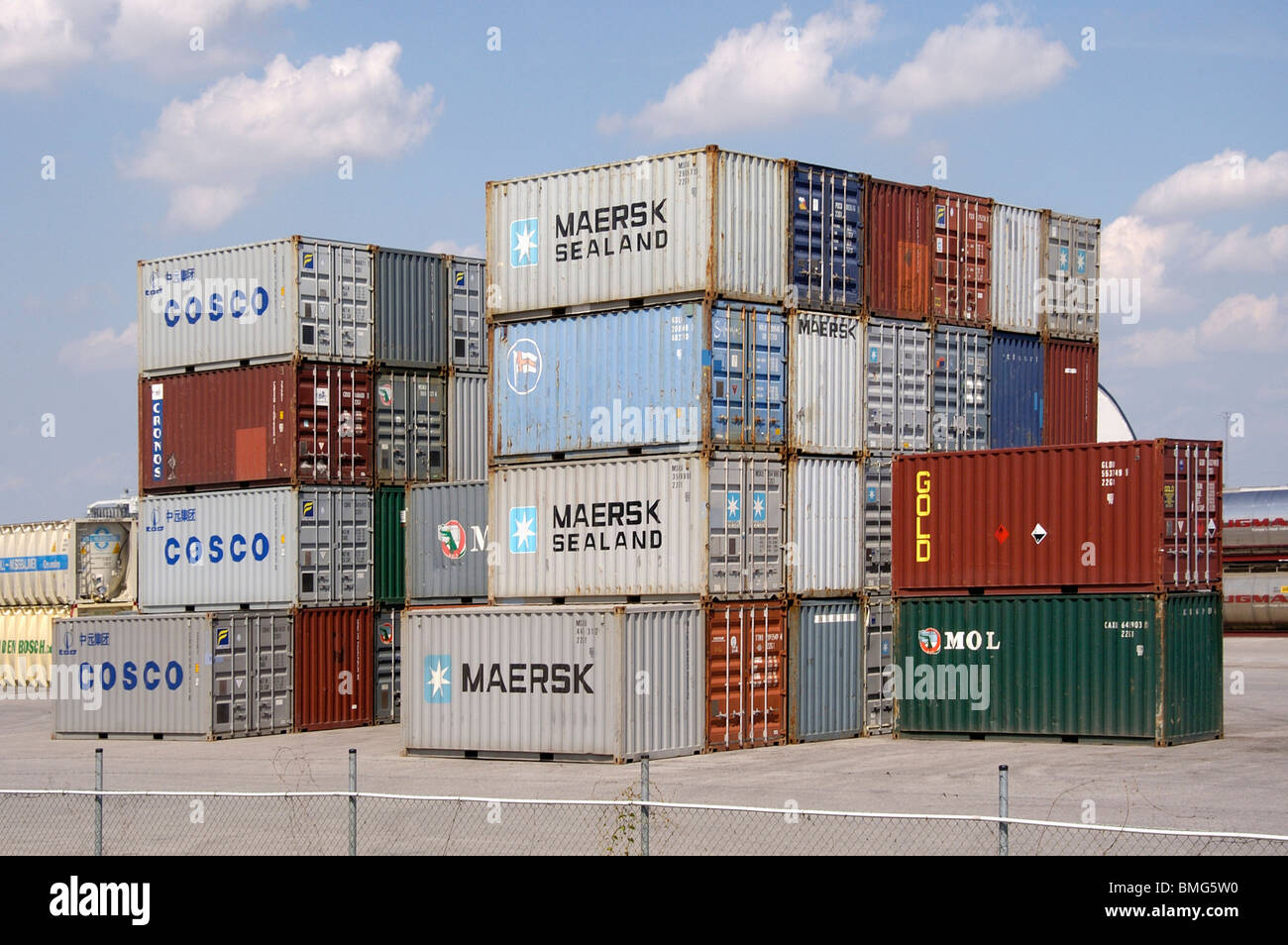 Vienna container port Stock Photo - Alamy