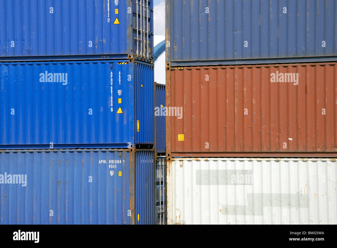 Vienna container port Stock Photo - Alamy