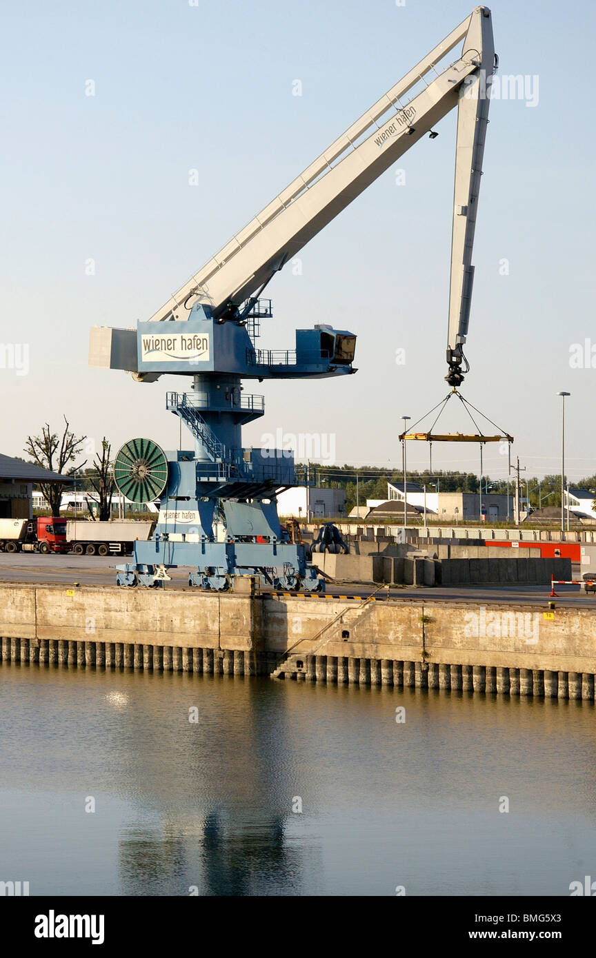 Port of Vienna Stock Photo - Alamy