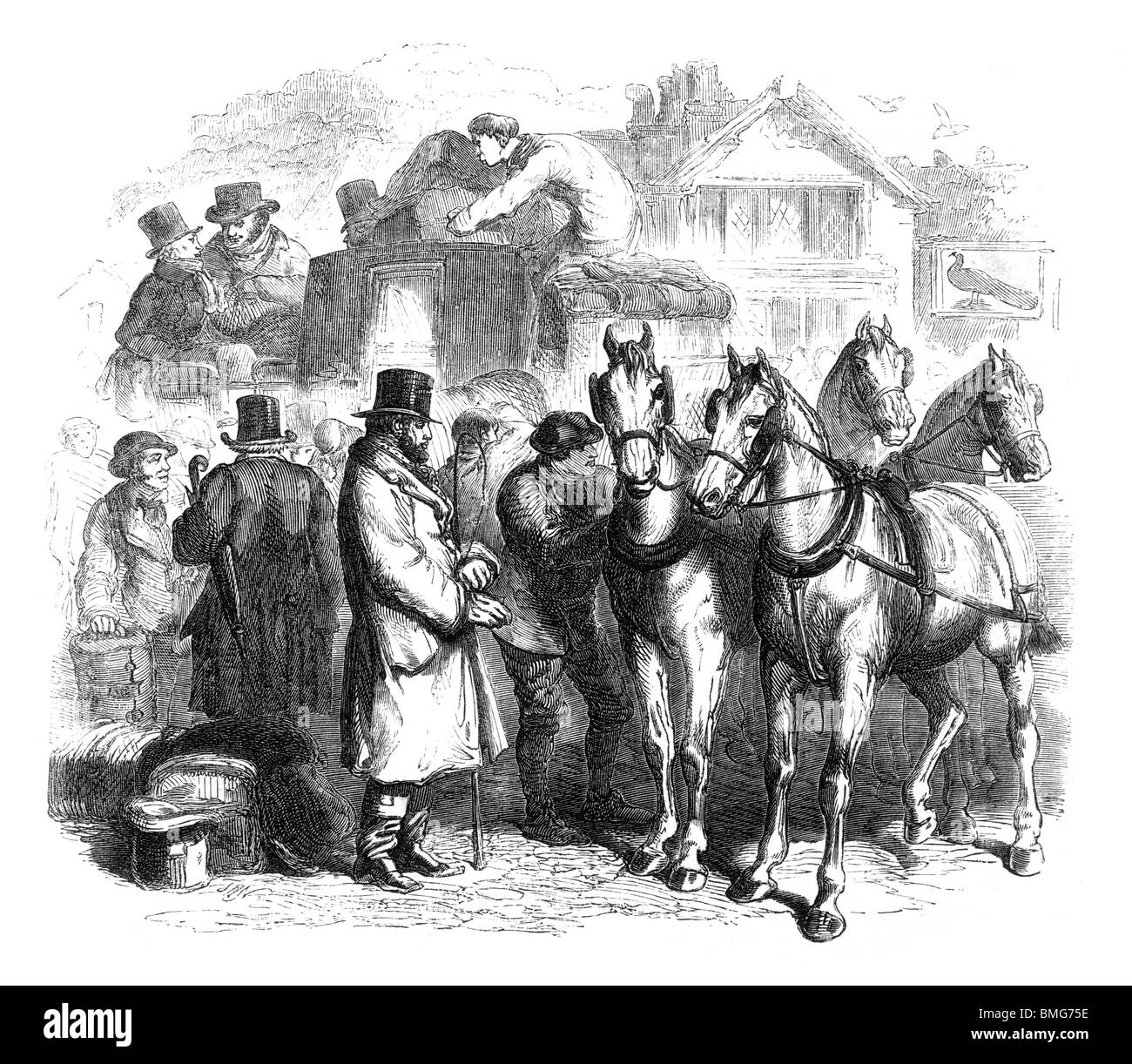 Stagecoach 19th century hi-res stock photography and images - Alamy