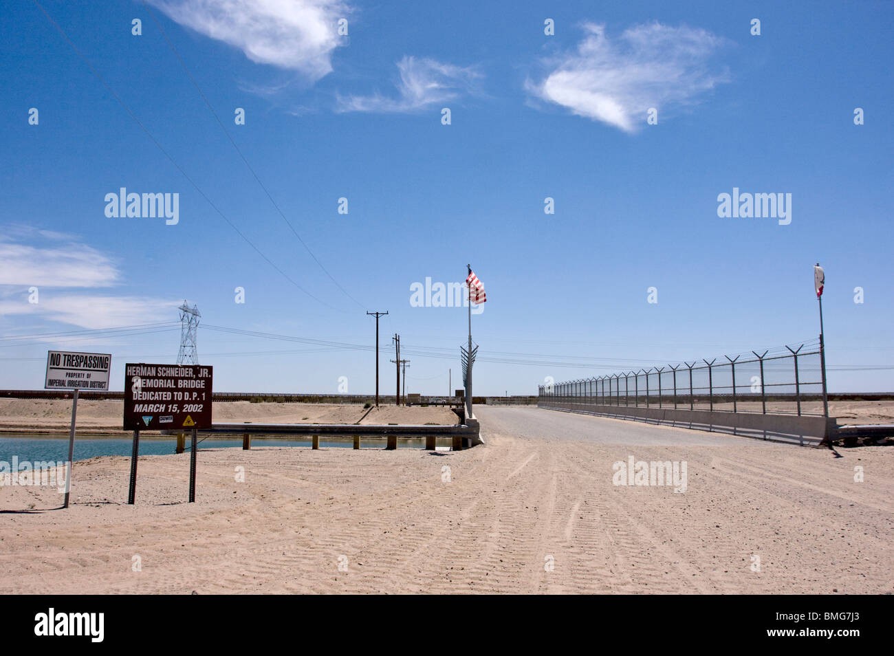 The All American Canal carries diverted Colorado River water from above ...