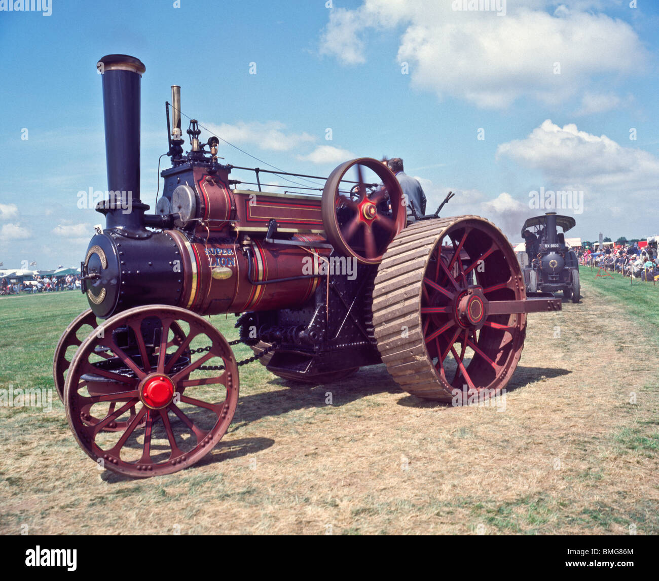Steam engine and drivers Stock Photo - Alamy