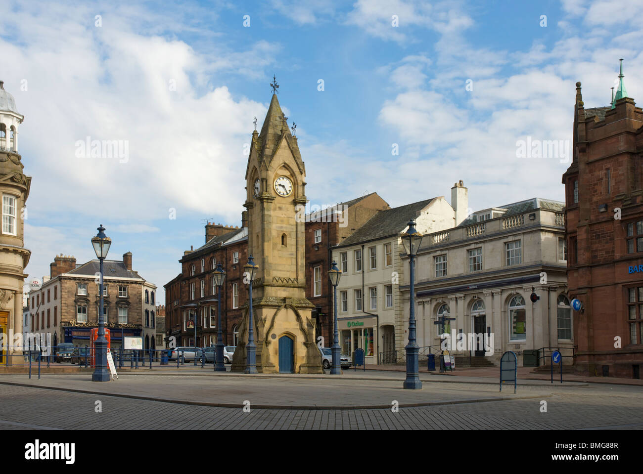 The clock tower, Penrith, Cumbria, England UK Stock Photo - Alamy