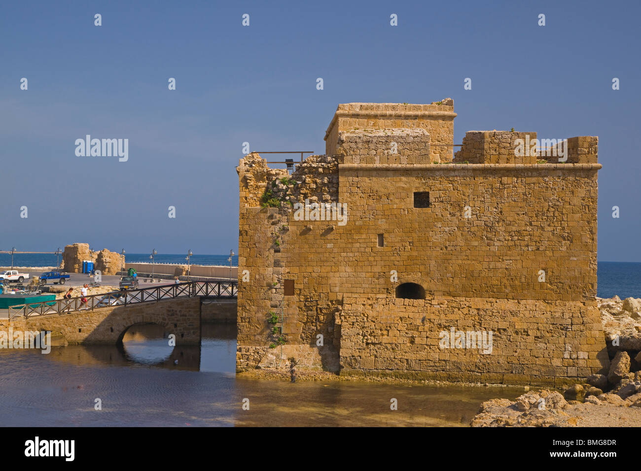 Cyprus Paphos, pafos, harbour, fort Stock Photo - Alamy