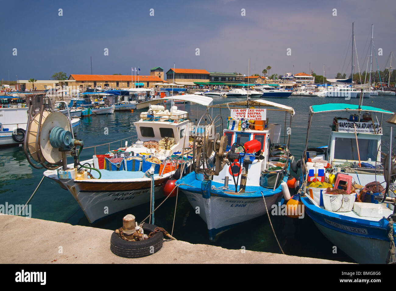 Cyprus Paphos, pafos, harbour, boats Stock Photo - Alamy