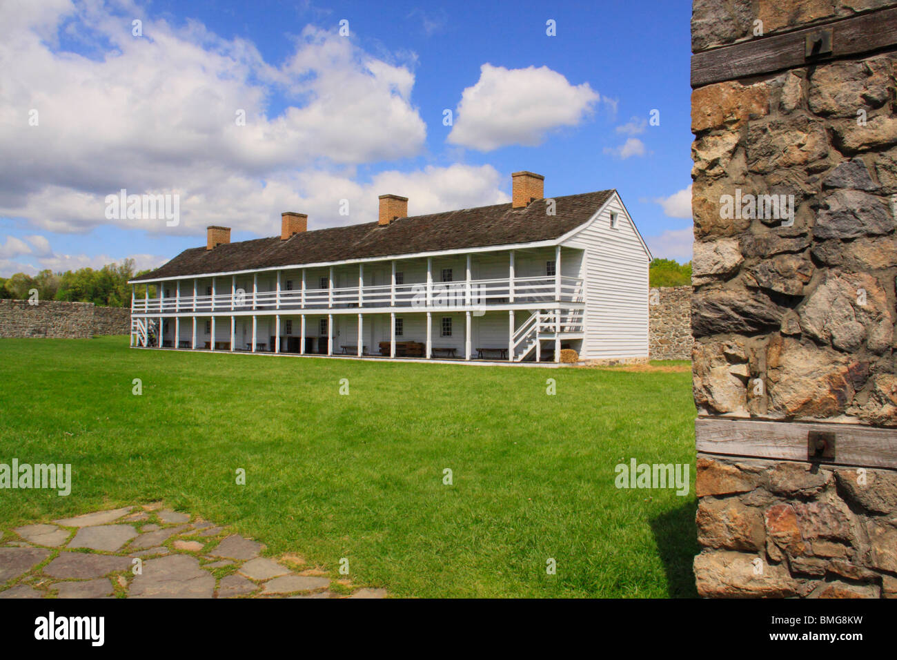 Barracks, Fort Frederick State Park, Maryland Stock Photo - Alamy