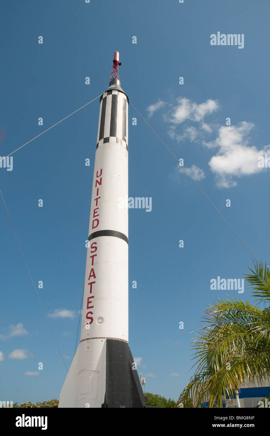 Rocket Garden at the Visitor Centre at Kennedy Space Centre, Cape ...