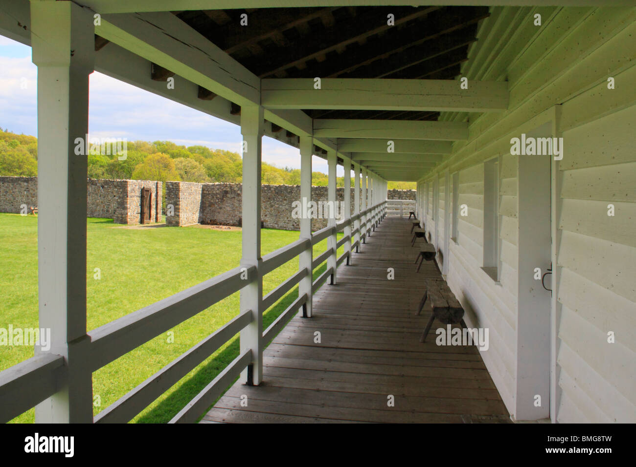 Barracks, Fort Frederick State Park, Maryland Stock Photo - Alamy