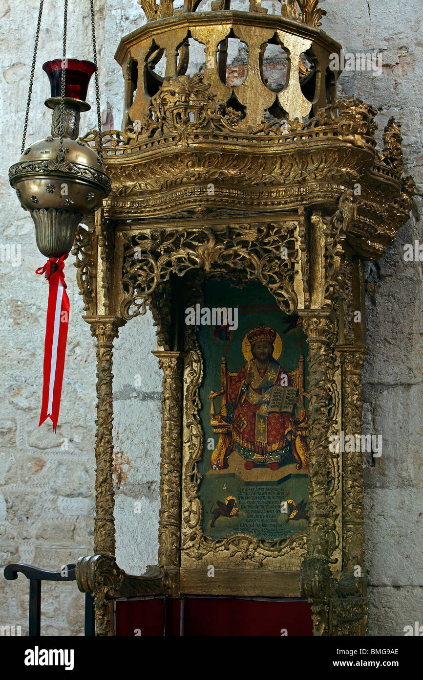 Israel,Jerusalem,St. Cross Monastery,Greek Orthodox Patriarchate,chair ...